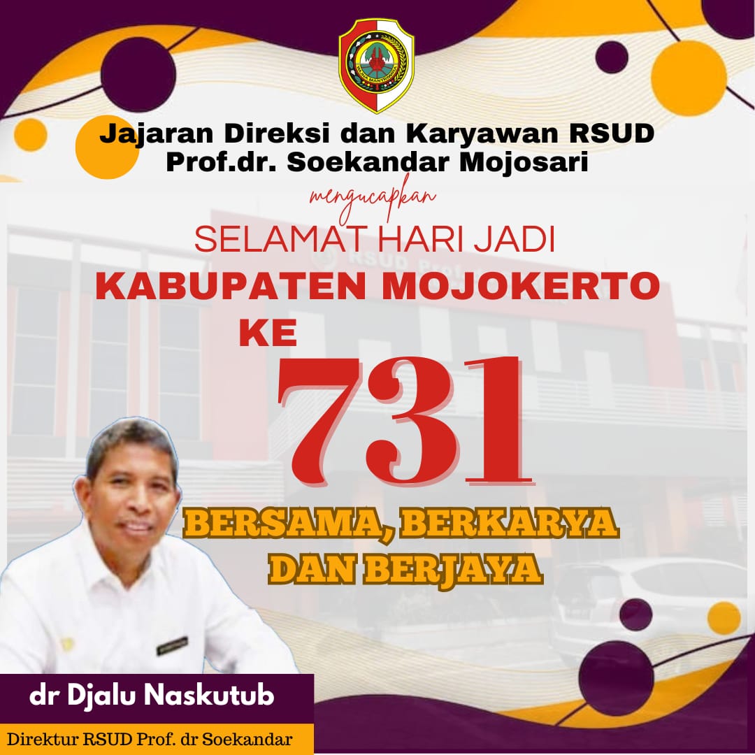 RSUD Prof.dr. Soekandar Mojosari Mengucapkan Hari Jadi Kabupaten Mojokerto ke -731 - Jurnal Detik